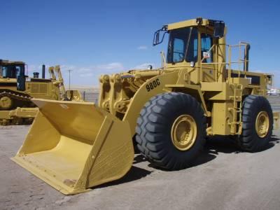 Caterpillar 980C Wheel Loader Specs and Dimensions - VeriTread