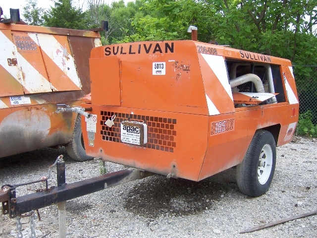 Sullivan 185 Trailer mounted Compressor Air Compressors transport quote ...