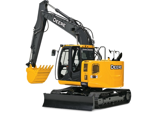 John Deere 135G Excavator Specs and Dimensions - VeriTread