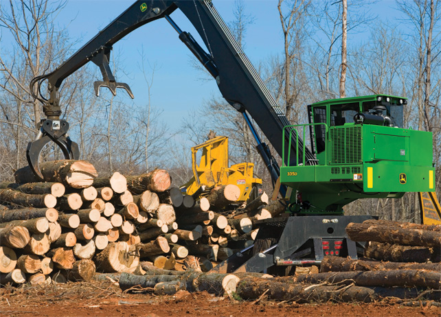 John Deere 335D Log Loader Specs and Dimensions - VeriTread