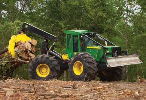John Deere 748H Log Loader Specs and Dimensions - VeriTread