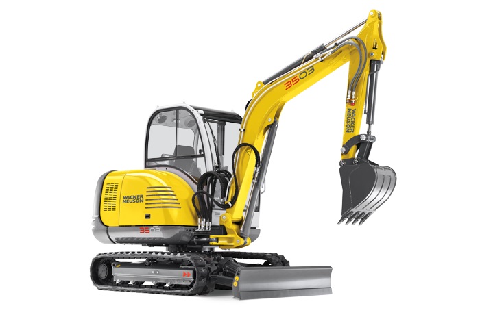 Wacker Neuson 3503 Mini Excavator Specs and Dimensions - VeriTread