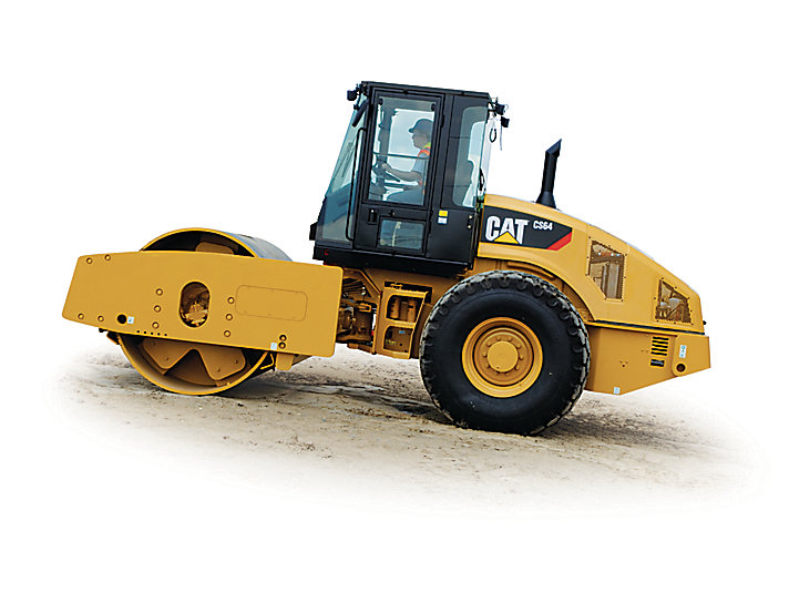 Caterpillar CS64 Compactor Specs and Dimensions - VeriTread