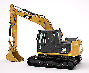 Caterpillar 312D2 Excavator Specs and Dimensions - VeriTread