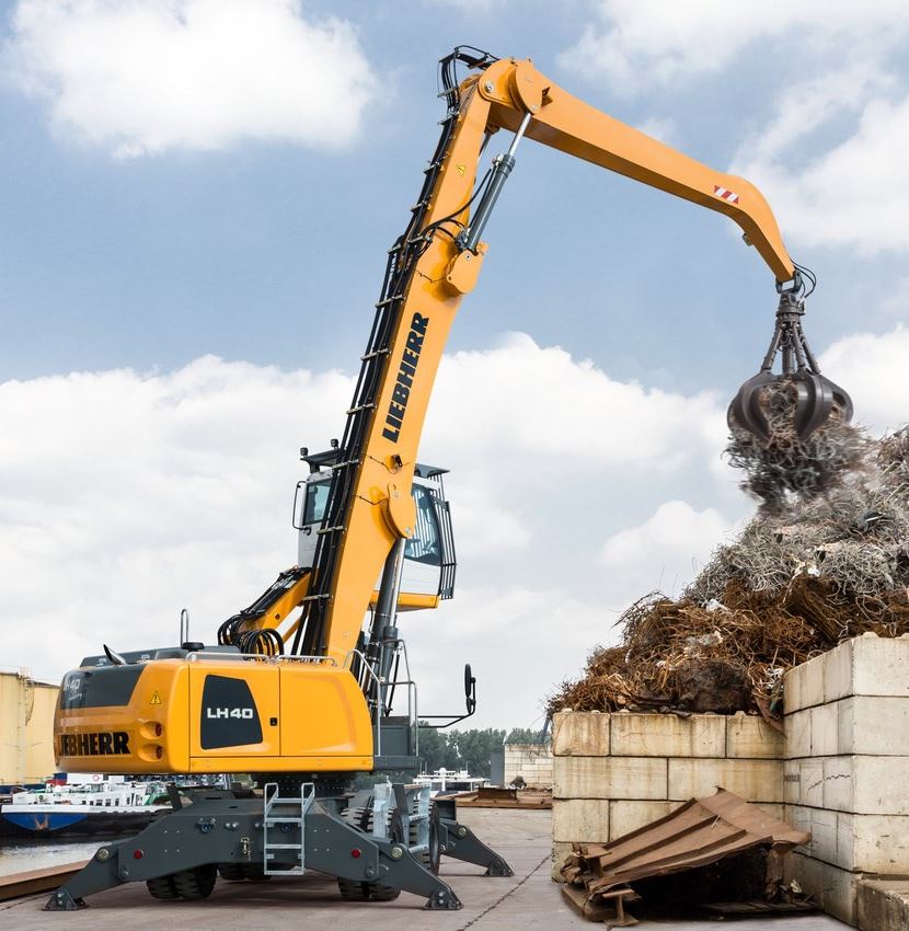 Liebherr LH40M Material Handler Specs and Dimensions - VeriTread