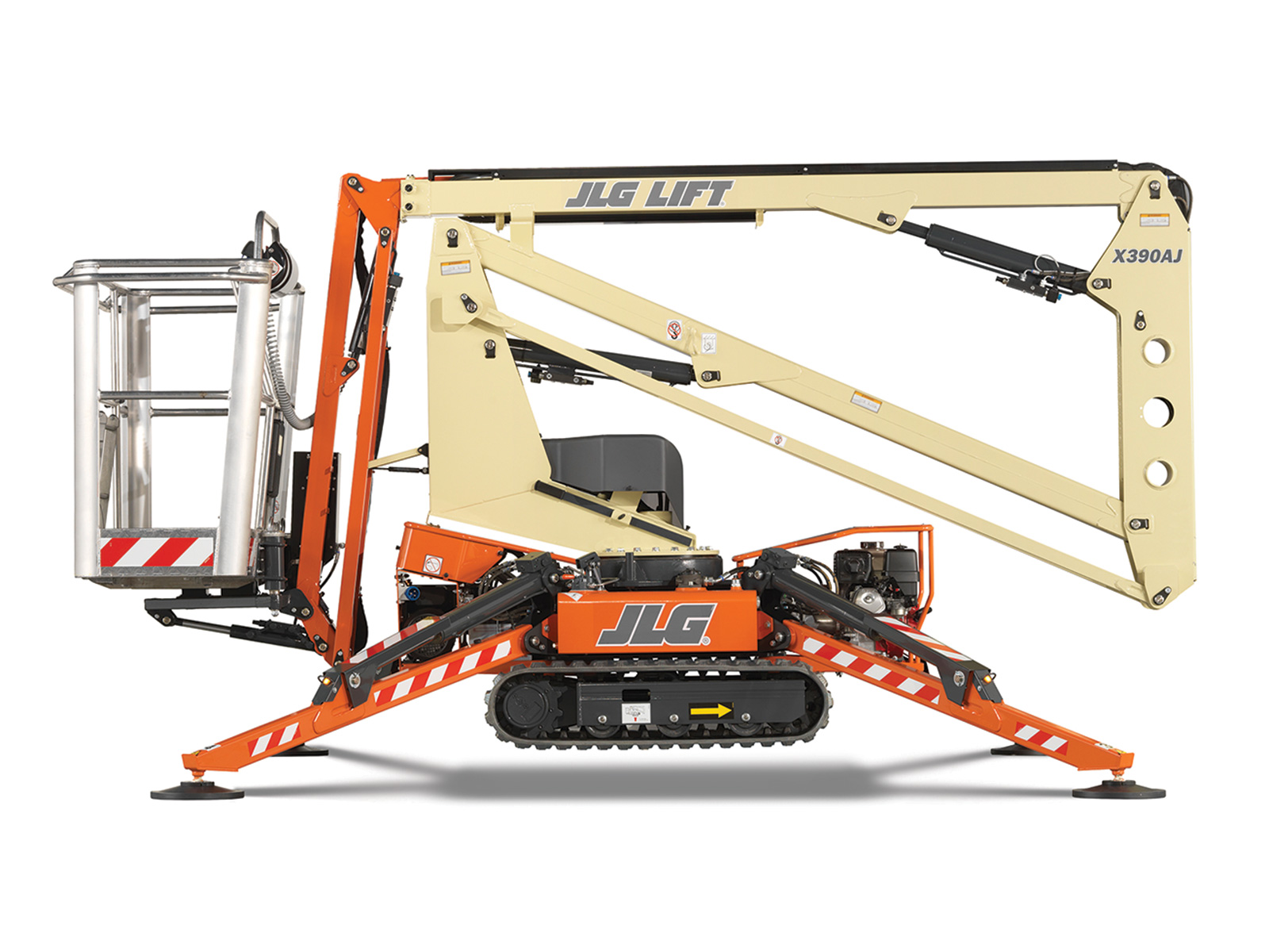 JLG X390AJ Aerial Work Platform Specs and Dimensions - VeriTread