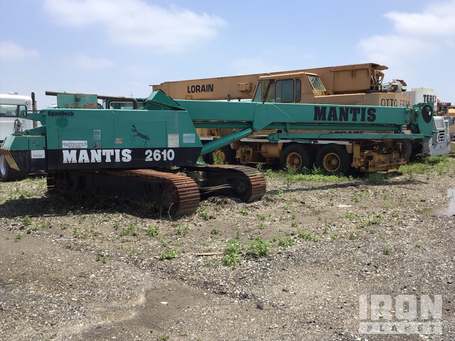 Mantis 2610 Cranes Crawler Specs and Dimensions - VeriTread