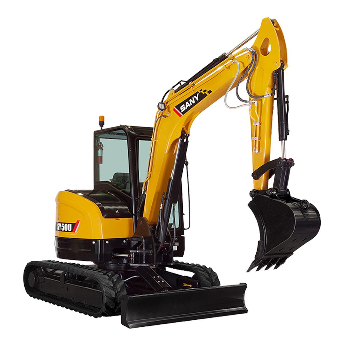 Sany SY50U Mini Excavator Specs and Dimensions - VeriTread