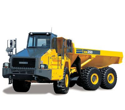 Komatsu HM350 Articulated Dump Truck Specs and Dimensions - VeriTread