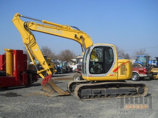 New Holland EH130SRLC Excavator Specs and Dimensions - VeriTread