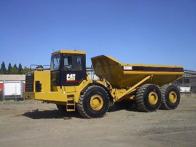 Caterpillar D350E Articulated Dump Truck Specs and Dimensions - VeriTread