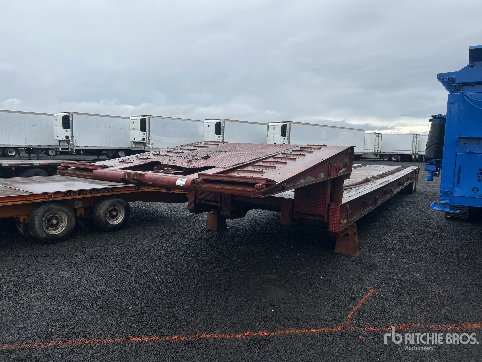 Hyster 35 ton folding neck trailer Trailers - Equipment transport quote ...