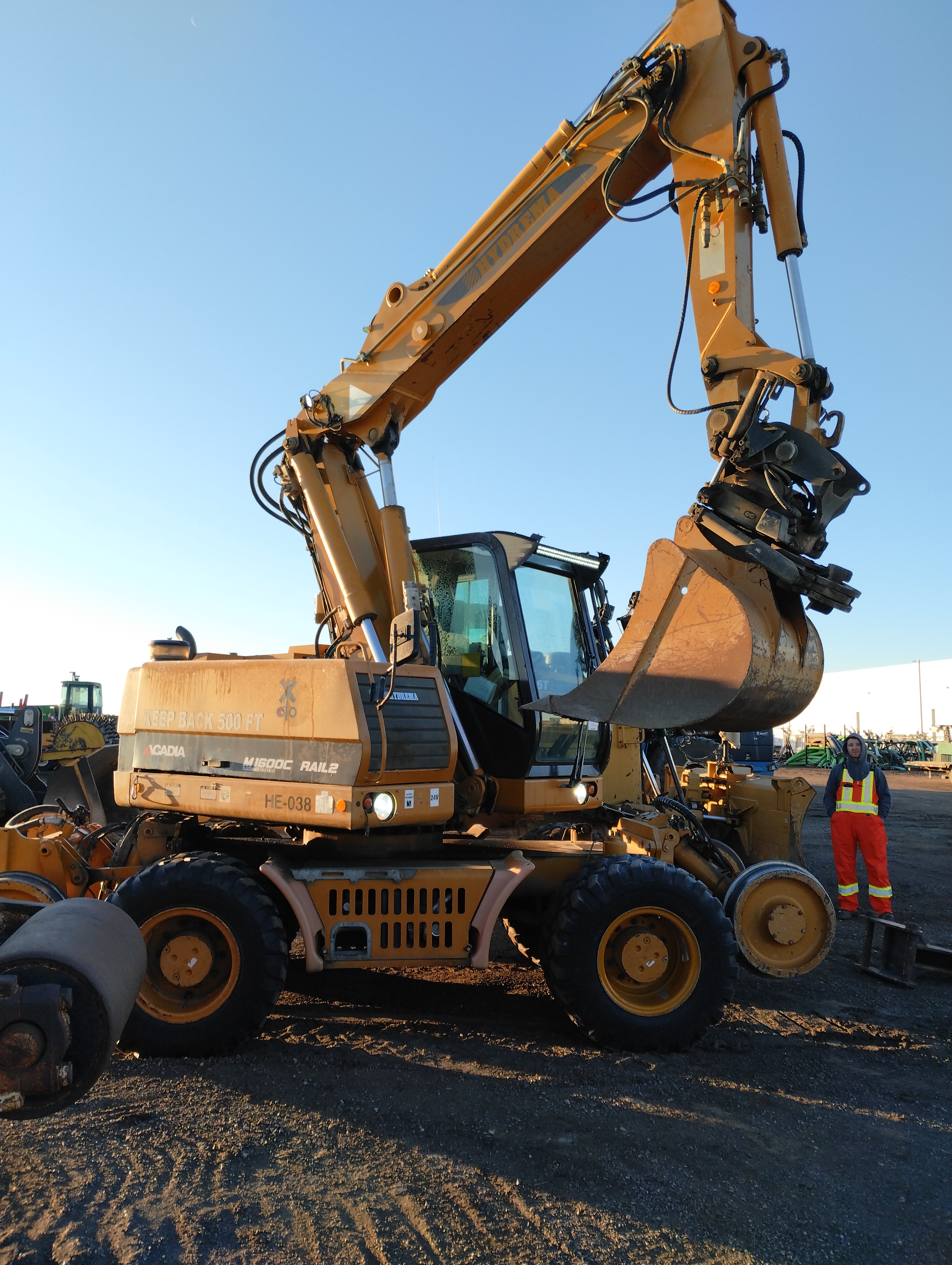 Hydrema M1600C Rail 2 Excavators transport quote to Ross Spur, BC ...