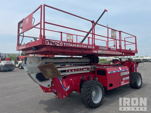 MEC Titan 60S 4WD Diesel Telescopic Boom Lift General Freight transport ...