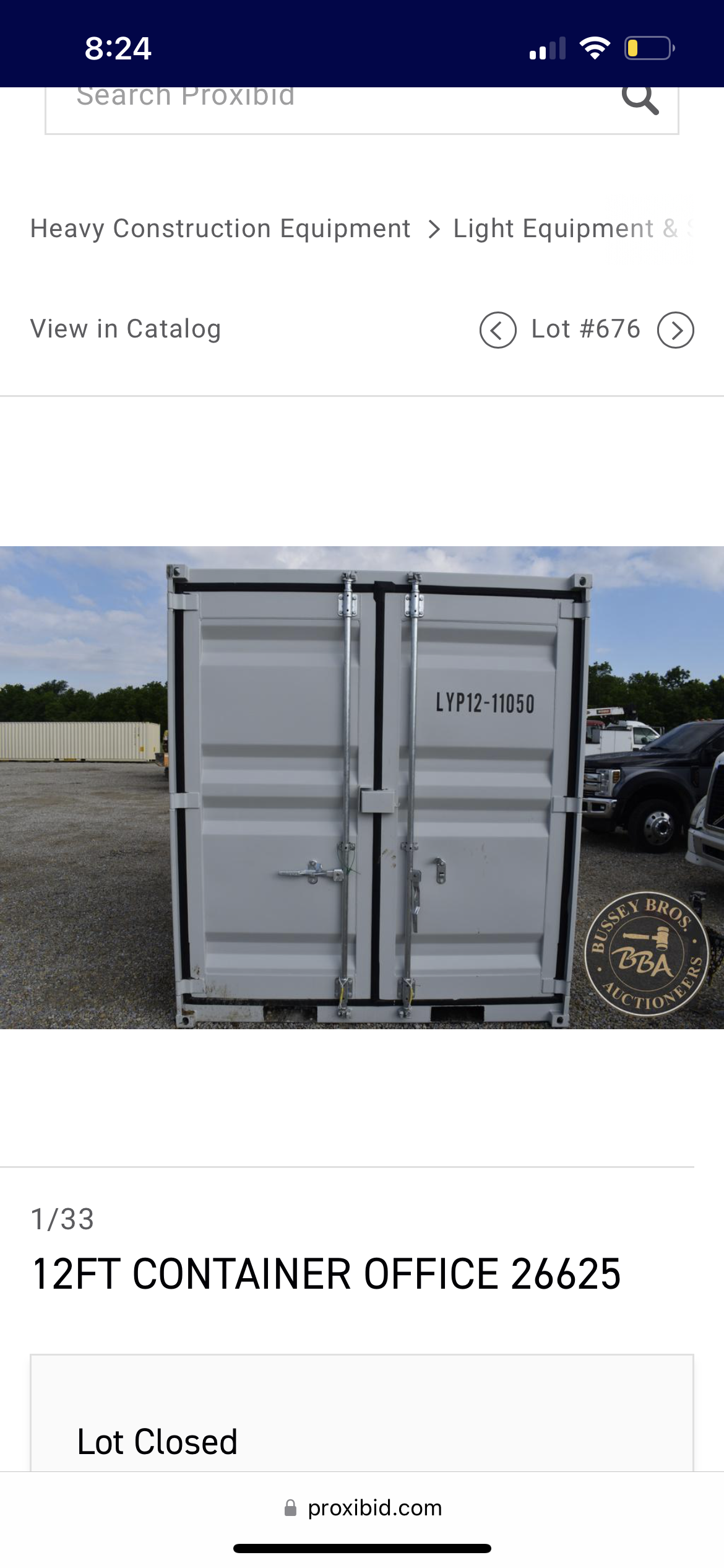 Office container 7’x11’x8’ LxWxH Portable Structures transport quote to ...