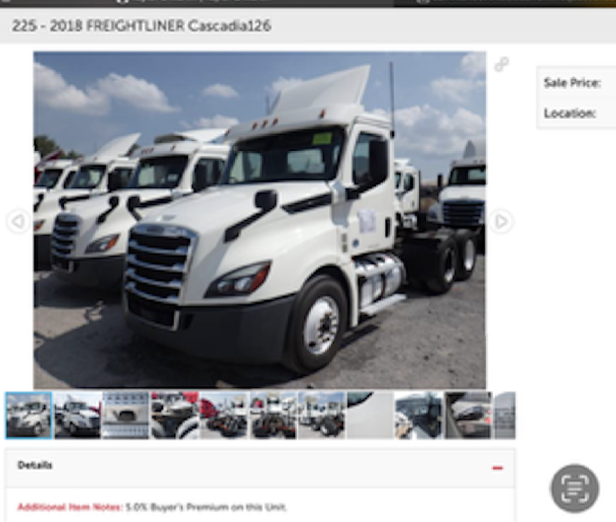 Freightliner Cascadia 116 Trucks - Cab & Chassis transport quote to ...