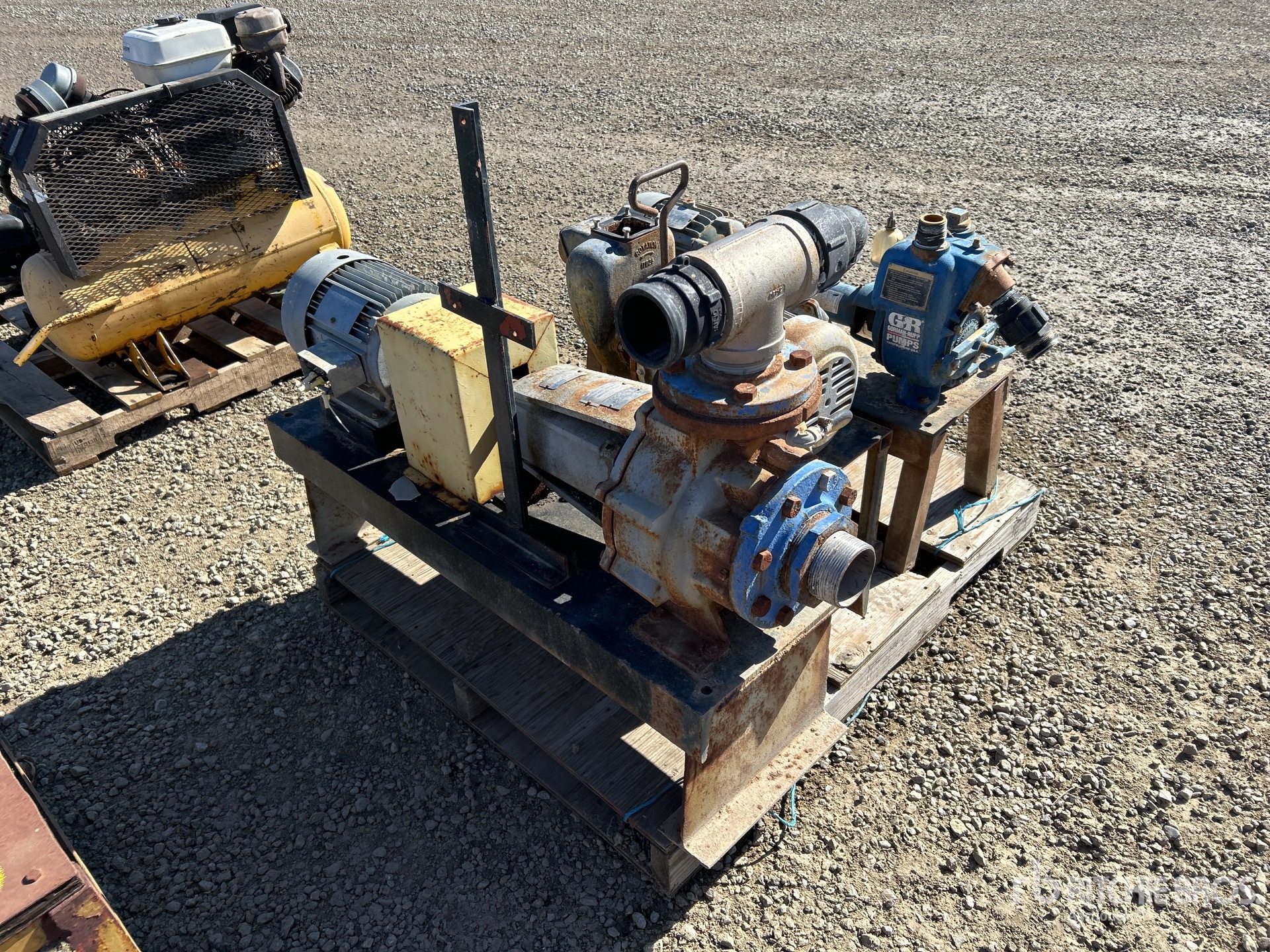 The shipment consists of 3 small assorted electric water pumps on one ...