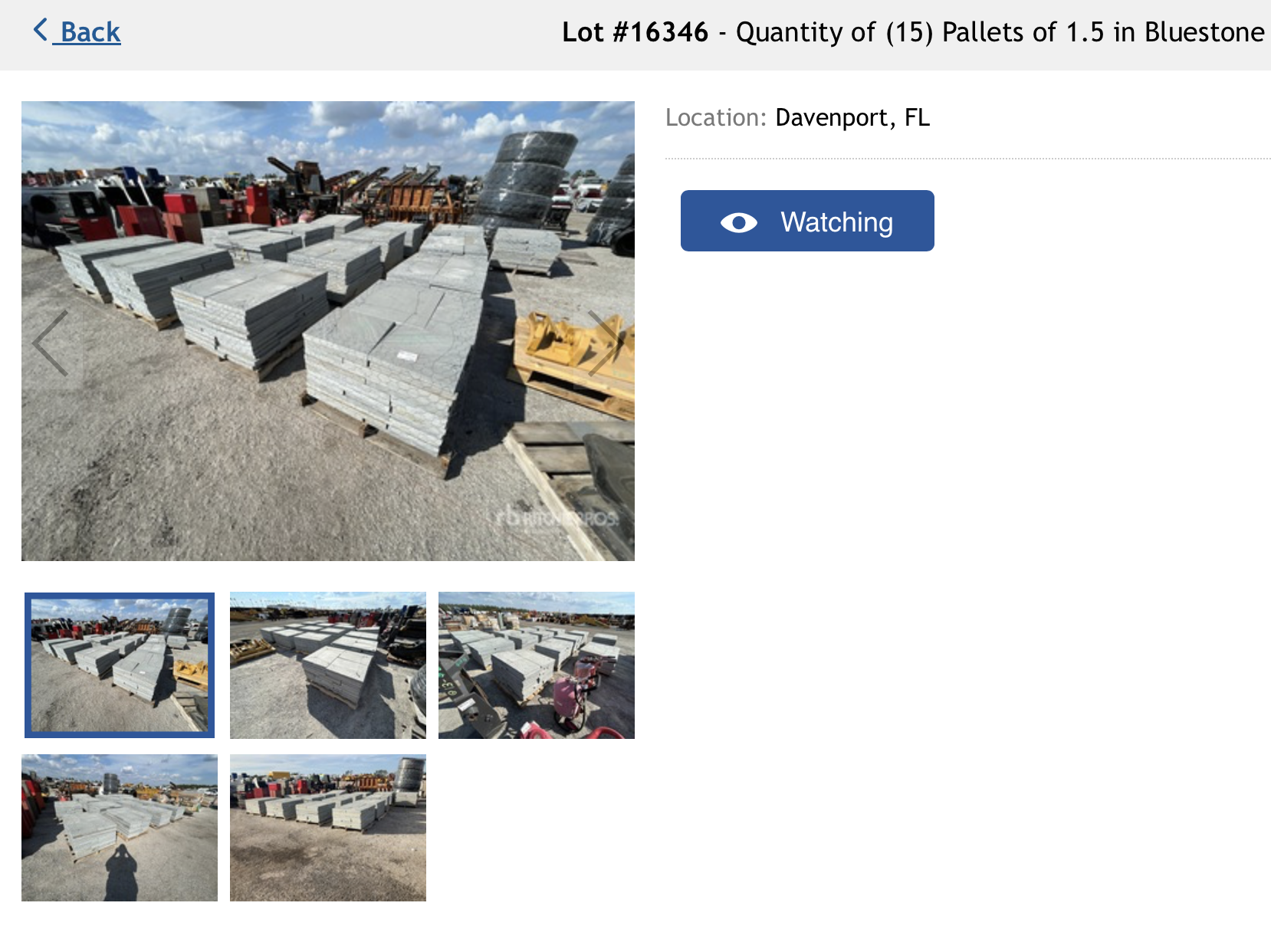 17 Decorative stone pallets (3 different lots ) General Freight ...