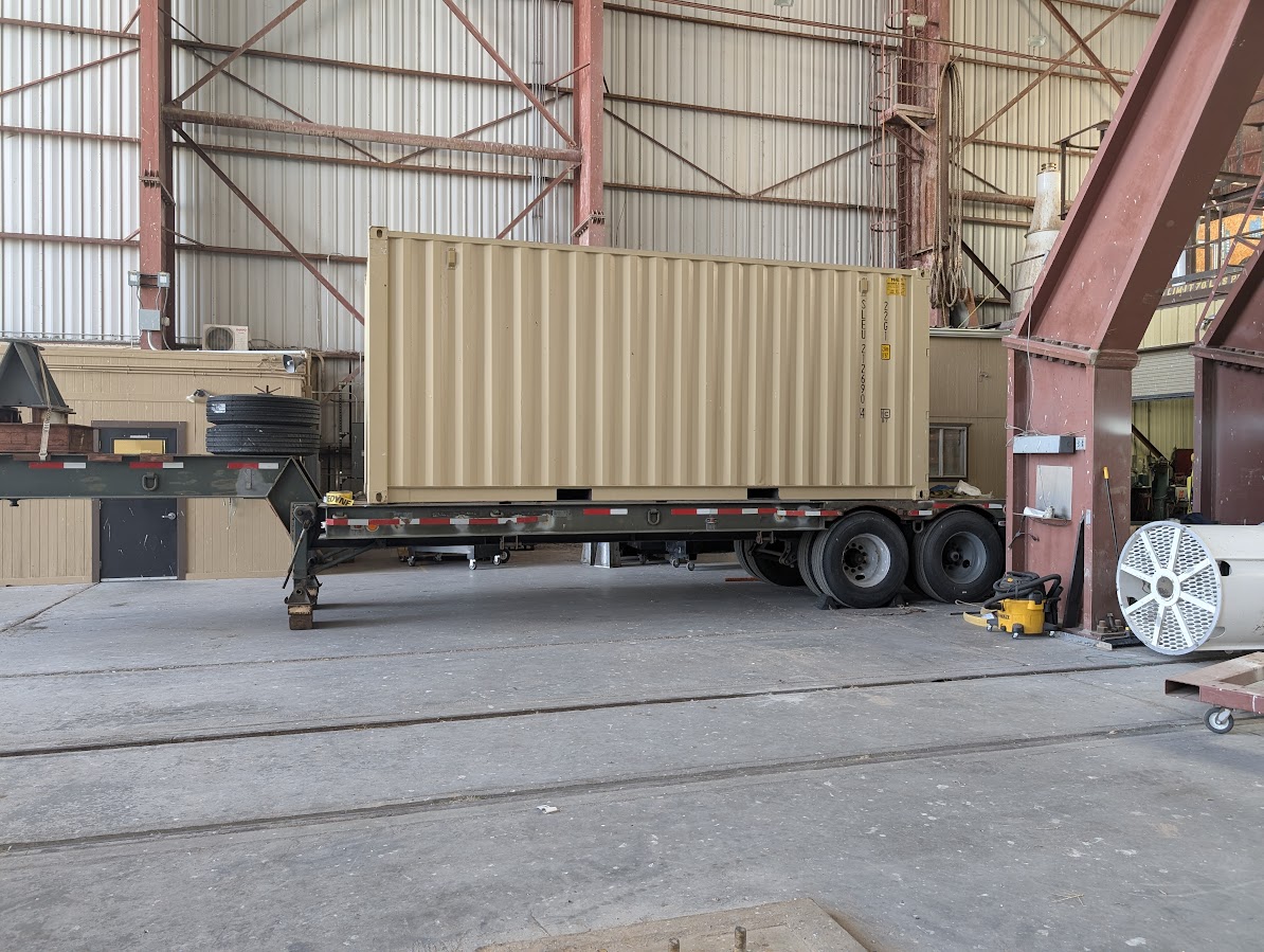 20' Conex on our trailer General Freight transport quote to Hancock, NH ...
