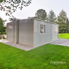 20 ftx16ftx8ftExpandableMetalStorageShedwithLock Containers transport ...