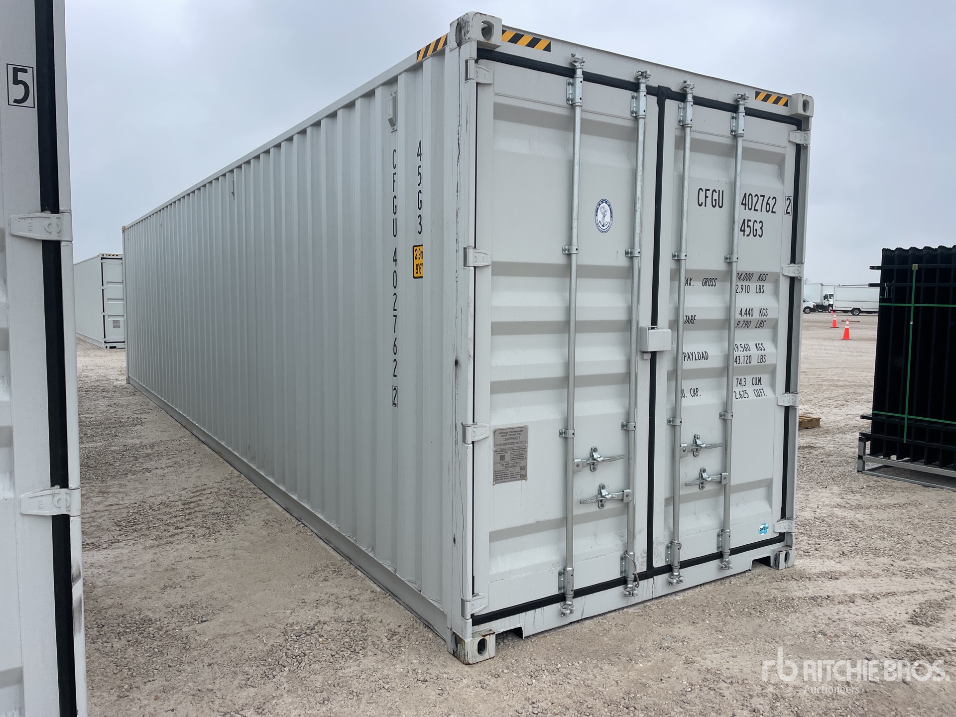 40 ft high cube shipping container General Freight transport quote to ...