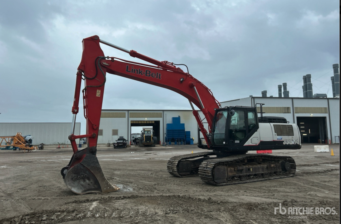 Link-Belt 350X4 Excavators transport quote to Earlham , IA. VeriTread ...