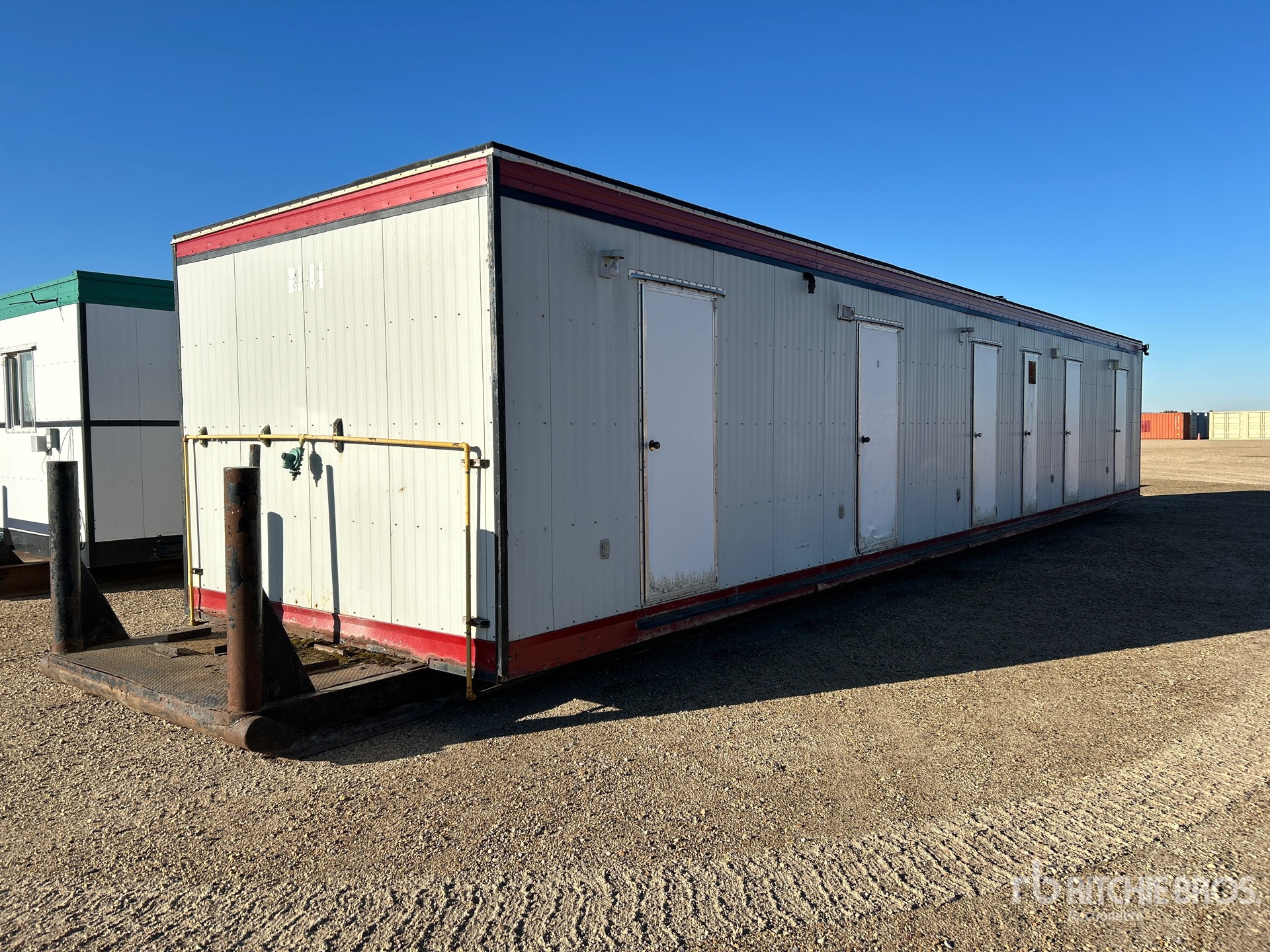 54 ft x 12 ft 2 Person Skid-Mounted Double-Ended Mobile Camp General ...