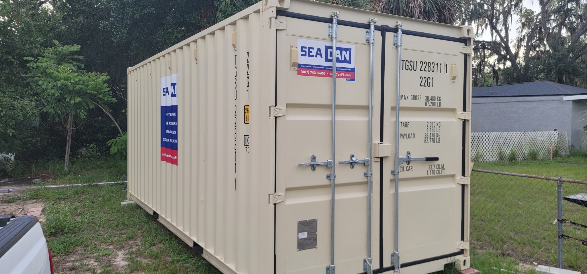 20ft shipping container (20x8x8) General Freight transport quote to ...
